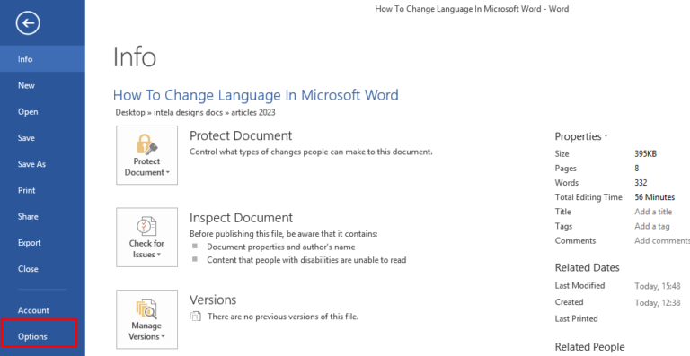 How To Change Language In Microsoft Word - Intela Designs